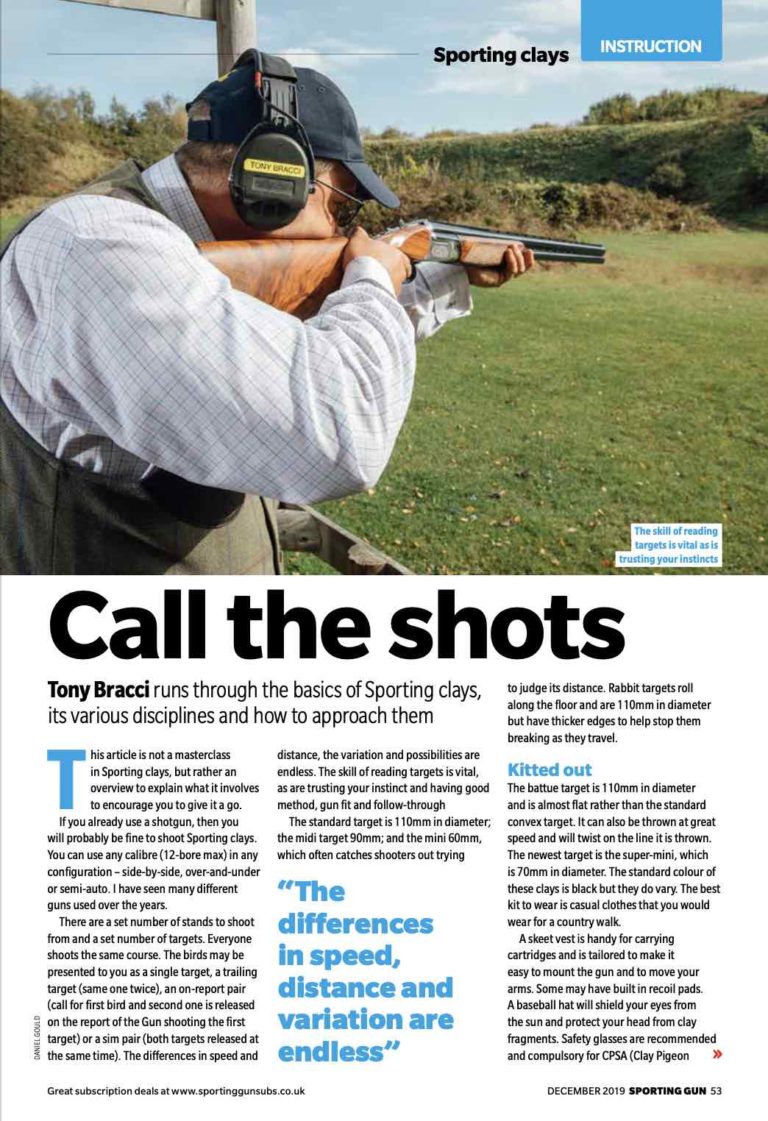 Bisley Lesson: Sporting Clays - Bisley Sporting Group